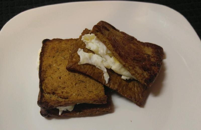 Savory Egg Sandwich With Pumpkin Bread » Inside Kellys Kitchen