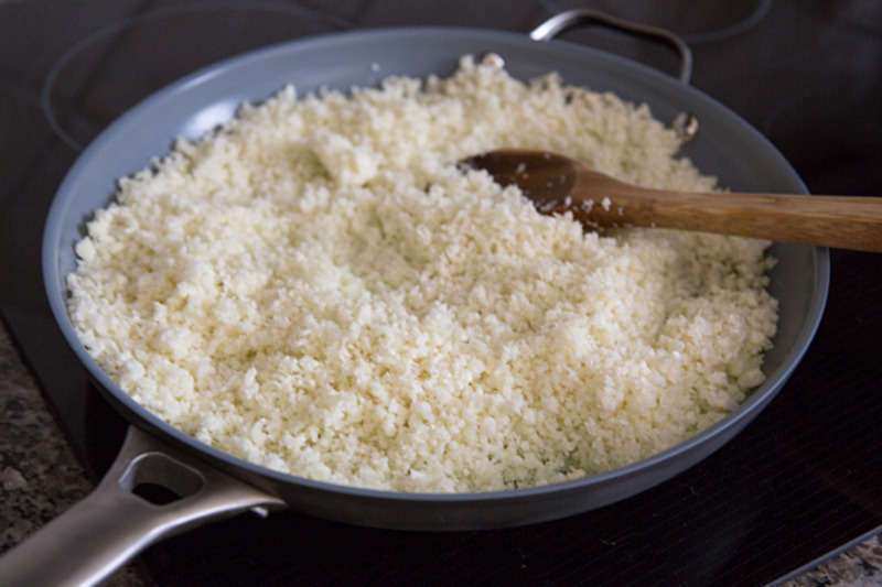 Steamed Cauliflower Rice » Inside Kellys Kitchen